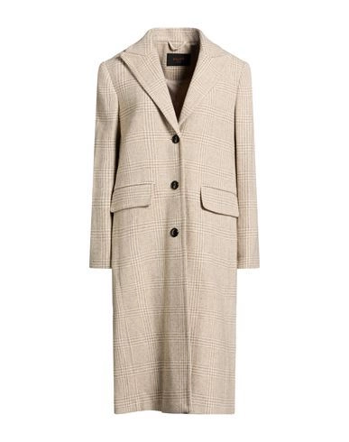PALTO' Wool Glen Plaid Coat - White