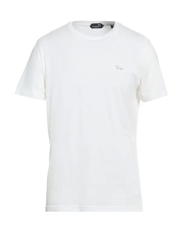 HARMONT & BLAINE T-shirt Khaki Size Cotton - White
