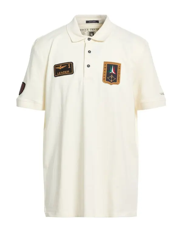 AERONAUTICA MILITARE Polo Shirt Size Cotton, Elastane - White