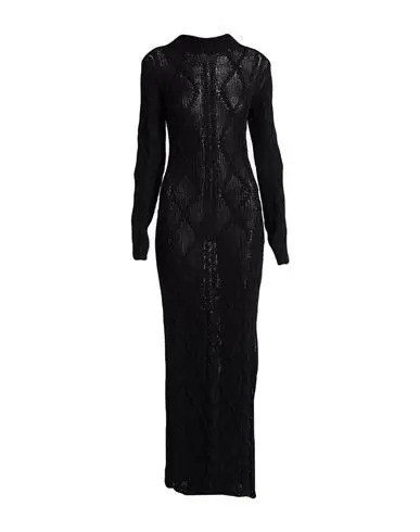 Liviana Conti Maxi Dress Virgin Wool - Black