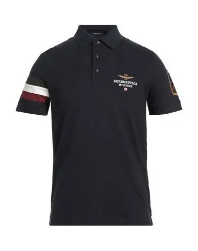 AERONAUTICA MILITARE Frecce Tricolori Polo Shirt Size Cotton, Elastane - Blue