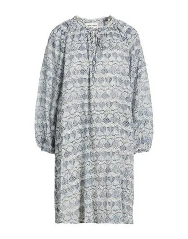 Antik Batik Mini Dress Slate Size Cotton, Viscose - Blue