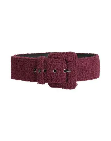Patrizia Pepe Belt Garnet Size Textile Fibers - Red