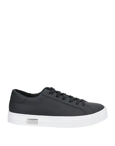 Armani Exchange Calfskin Sneakers - Black