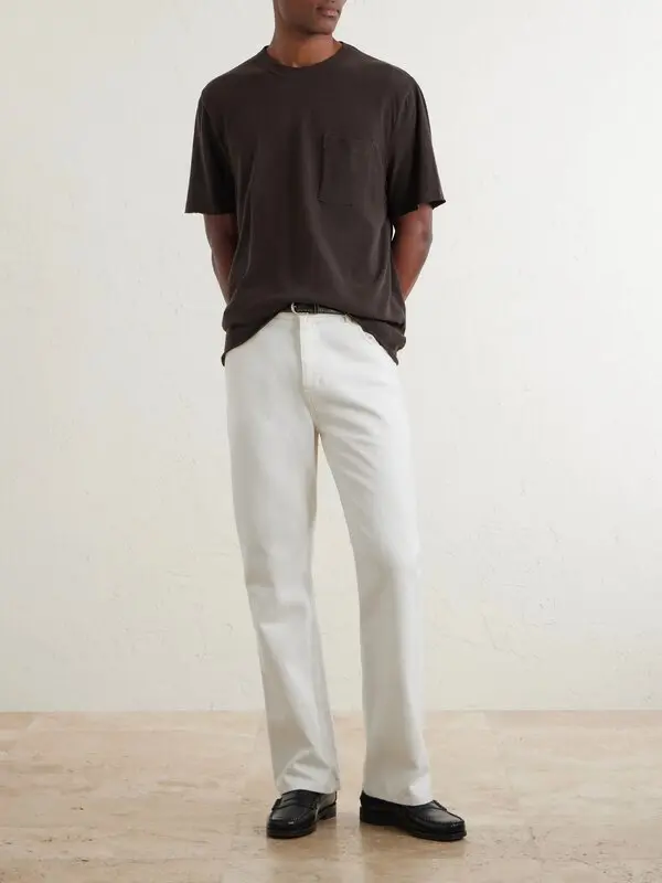 JAMES PERSE Distressed Cotton-jersey T-shirt