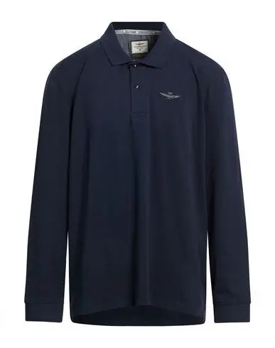 AERONAUTICA MILITARE Polo Shirt Size Cotton, Elastane - Navy