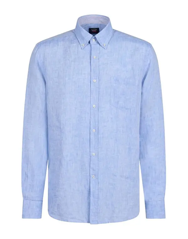 Paul & Shark Shirt Size Linen - Blue