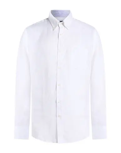 Paul & Shark Shirt Azure Size Linen - White