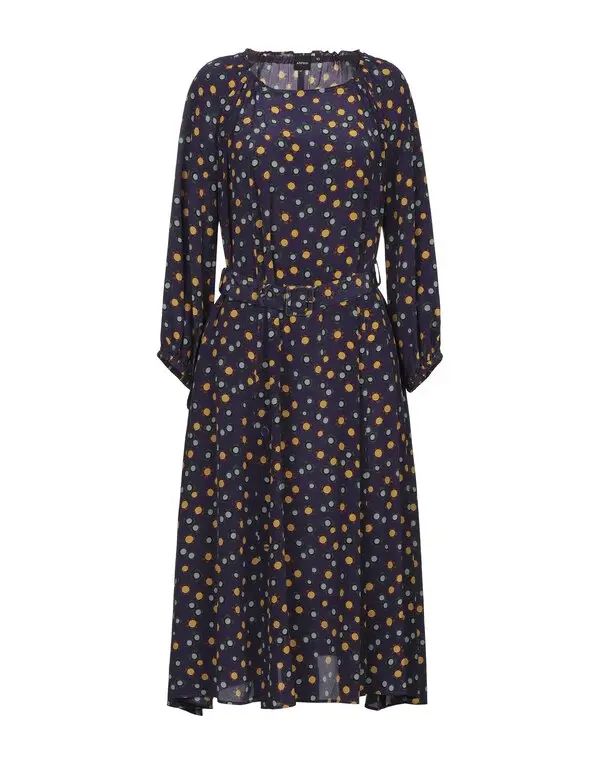 Aspesi Midi Dress Dark Size Silk