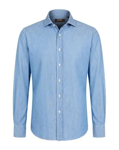 MOORER Denim Shirt Size Cotton