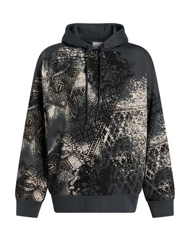 Iceberg Cotton And Polyester French Terry Hoodie - Charcoal