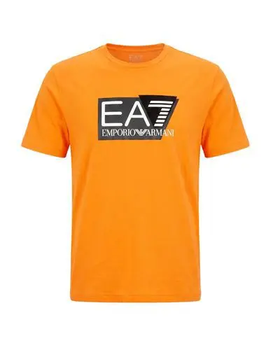 EA7 T-shirt Size Cotton, Elastane - Orange