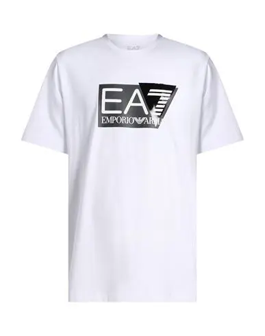 EA7 T-shirt Size Cotton, Elastane - White