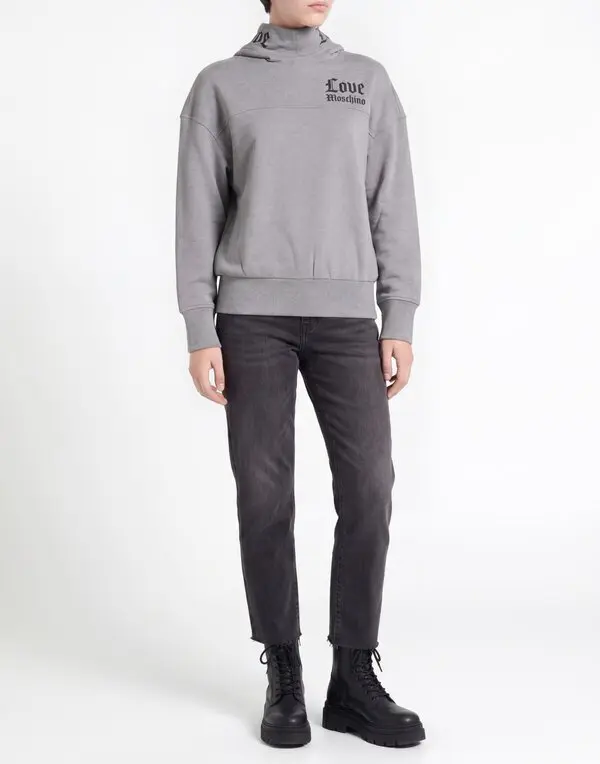 Moschino Cotton And Elastane Sweatshirt - Grey