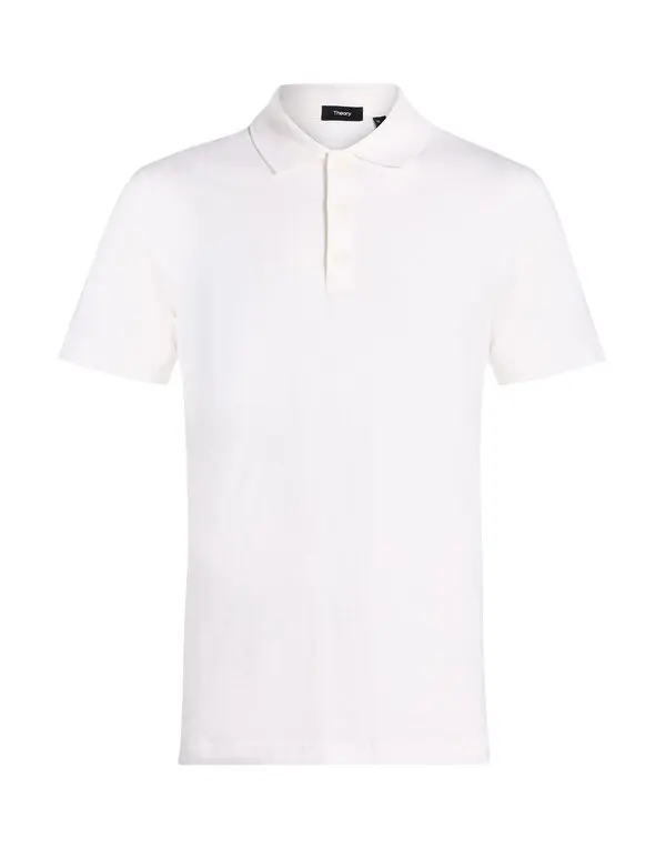 Theory Polo Shirt Ivory Size Cotton