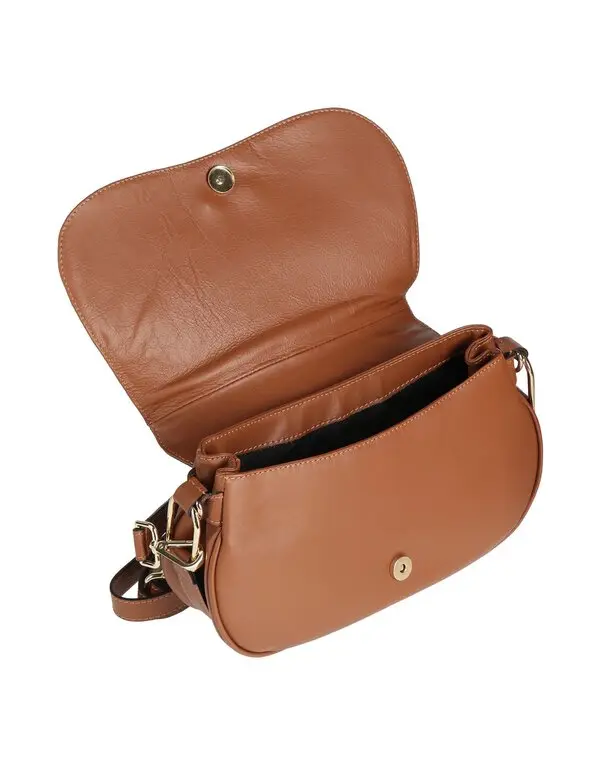 MARC ELLIS Leather Flap Bag - Brown