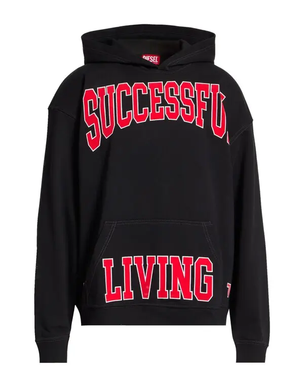DIESEL® Sweatshirt Size Cotton, Polyester