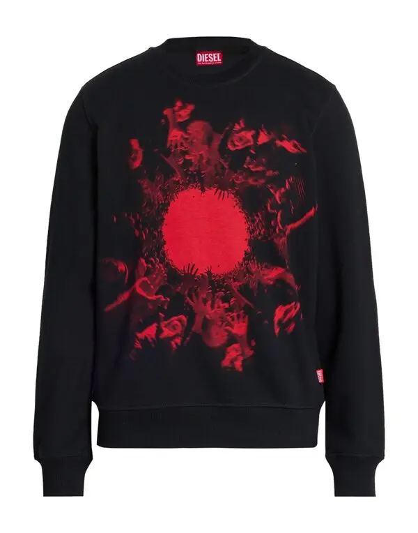 DIESEL® Sweatshirt Size Cotton, Polyester