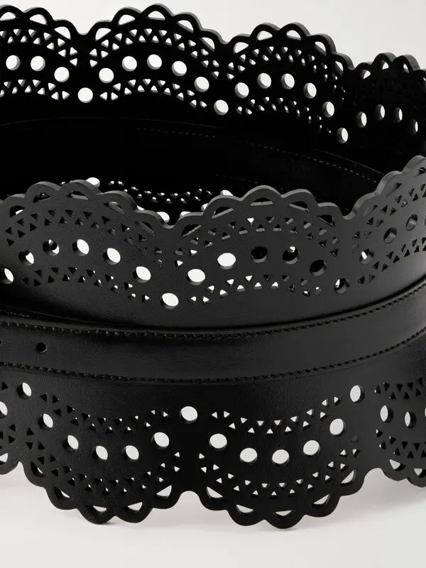 Alaïa Laser-cut Leather Waist Belt
