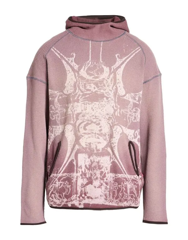 DIESEL® Cotton Graphic Print Hoodie - Pink