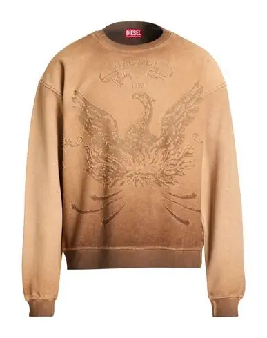 DIESEL® Sweatshirt Tan Size Polyester, Cotton