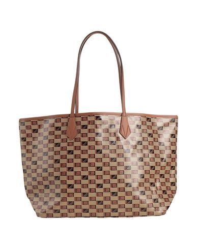 MOREAU PARIS Shopper Bag In Textile Fibers And Calfskin - Brown