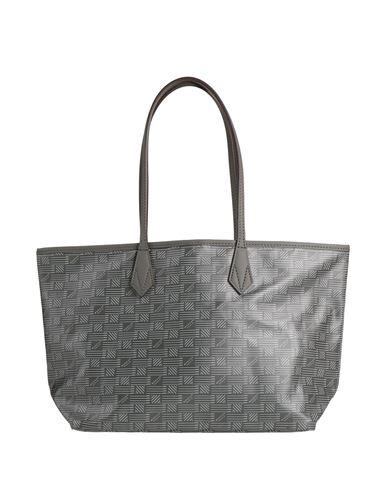 MOREAU PARIS Shopper Bag In Textile Fibers And Calfskin - Grey