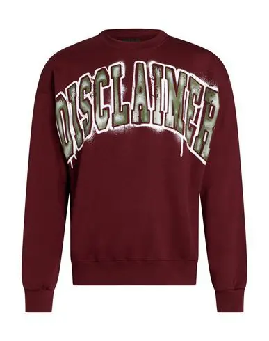 DISCLAIMER Sweatshirt Burgundy Size Cotton