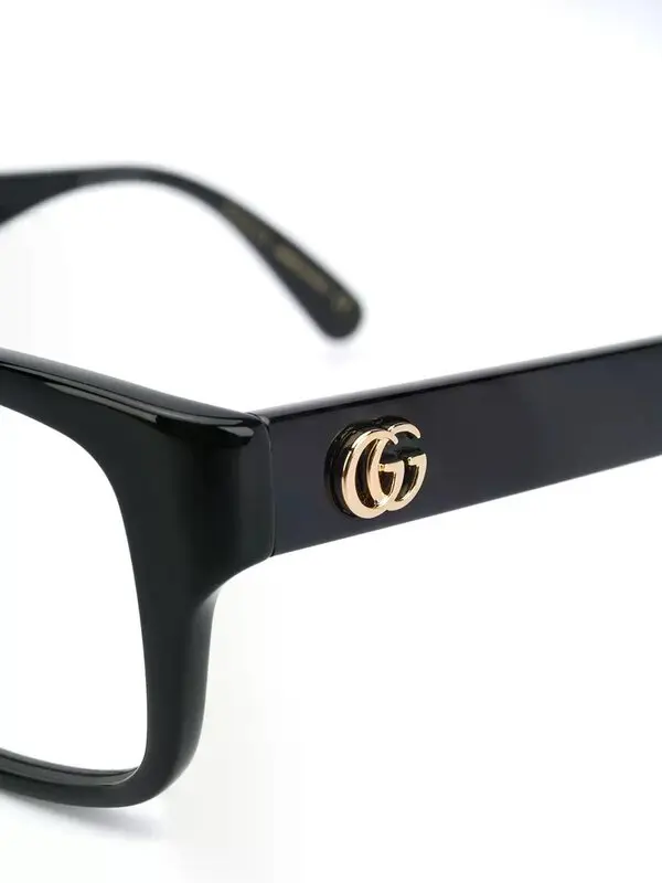 Gucci Gg Logo Rectangular-frame Glasses