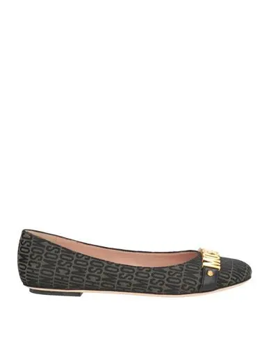 Moschino Ballet Flats Size Textile Fibers - Beige