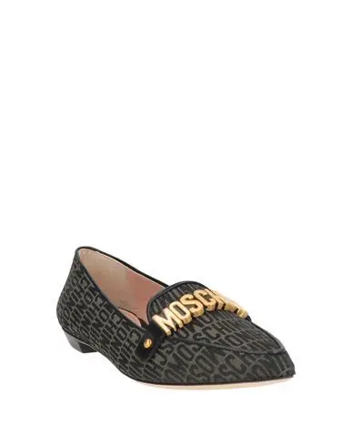 Moschino Jacquard Logo Print Loafers
