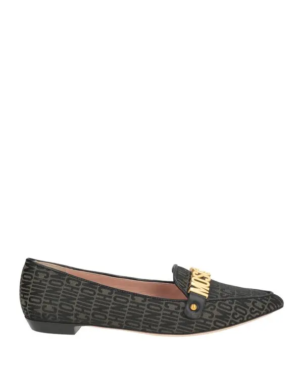 Moschino Jacquard Logo Print Loafers