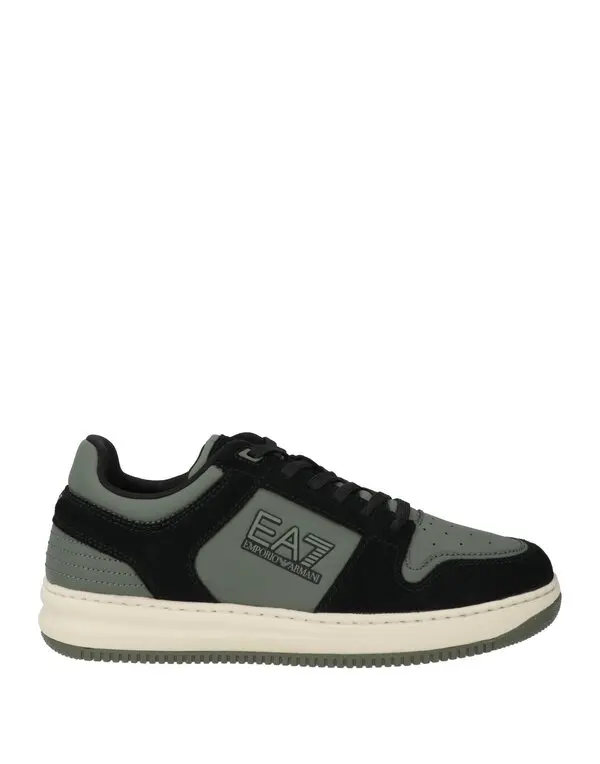 EA7 Sneakers Size Leather, Textile Fibers