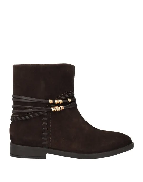 CAFÈNOIR Suede Embellished Ankle Boots