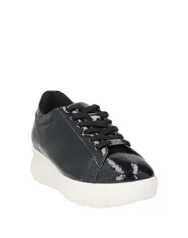 FORNARINA Bronze Glittered Wedge Sneakers - Black