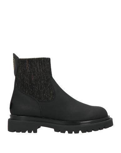 BLAUER. Leather And Textile Ankle Boots - Black