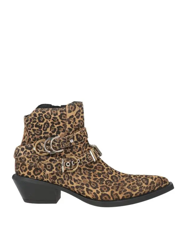 Pinko Ankle Boots Camel Size Leather