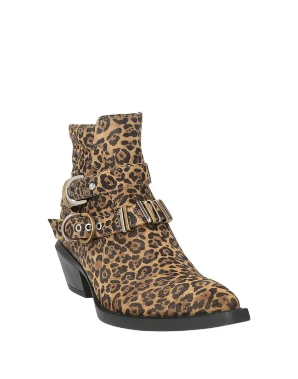 Pinko Ankle Boots Camel Size Leather