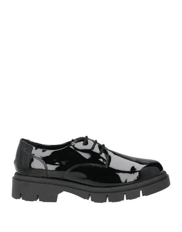 NILA & NILA Lace-up Derby Shoes In Patent Leather - Black