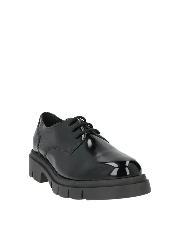 NILA & NILA Lace-up Derby Shoes In Patent Leather - Black