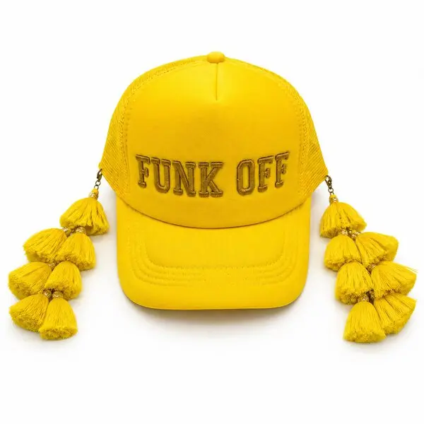 JULIA CLANCEY Funk Off Trucker Cap - Yellow