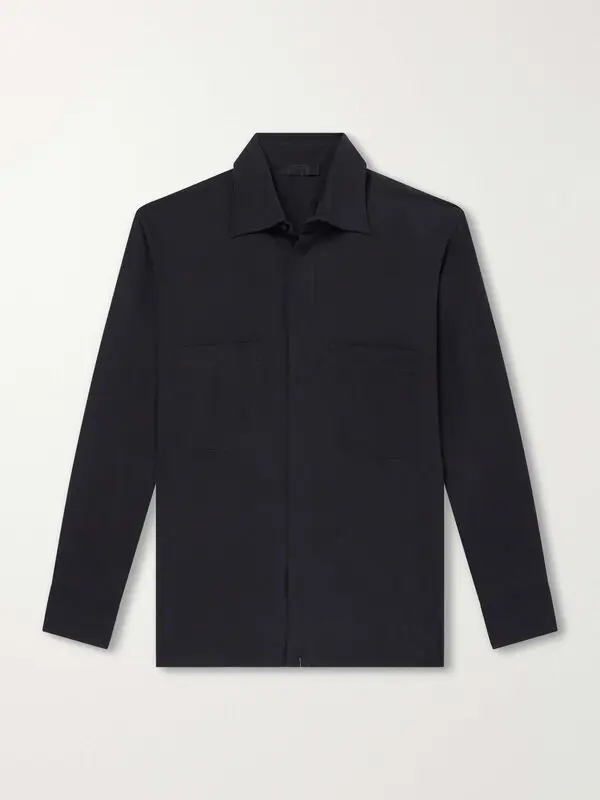 SAMAN AMEL Silk Overshirt