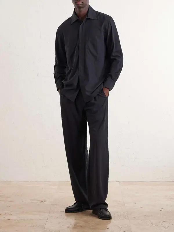 SAMAN AMEL Silk Overshirt