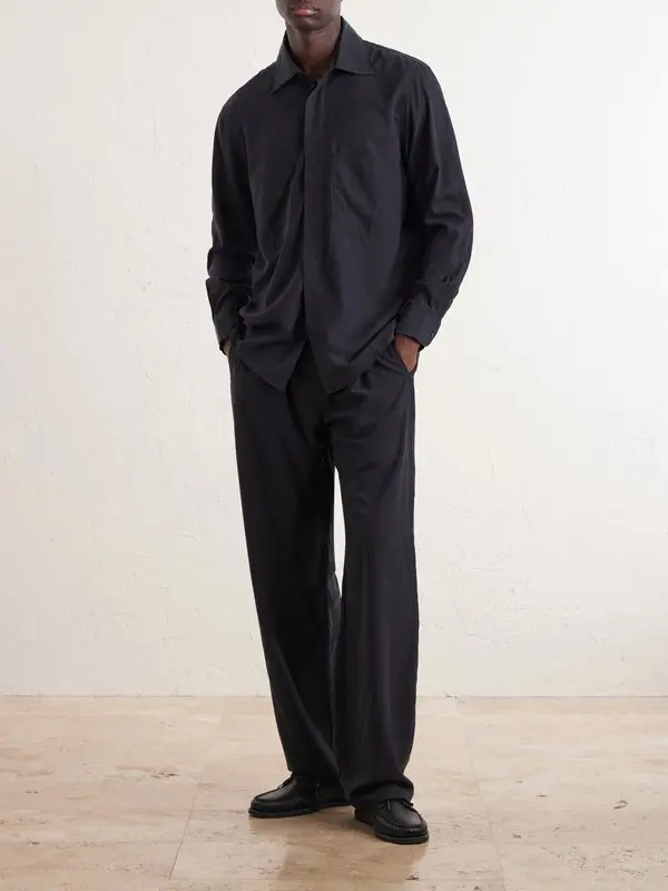 SAMAN AMEL Silk Overshirt