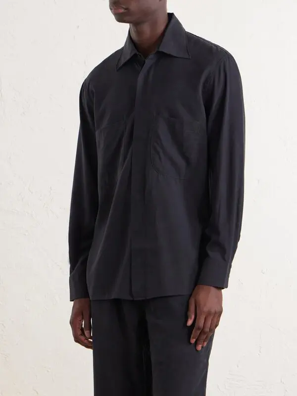 SAMAN AMEL Silk Overshirt
