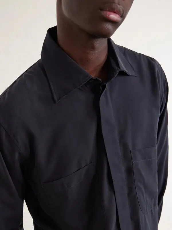 SAMAN AMEL Silk Overshirt