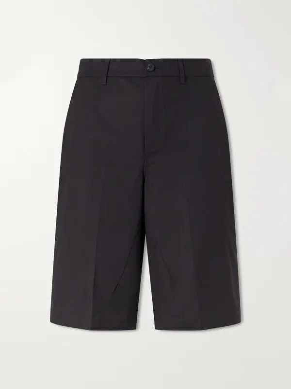 Rick Owens Straight-leg Cotton-blend Canvas Shorts