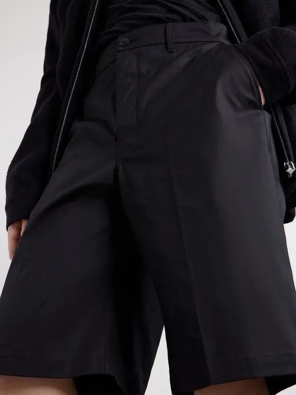 Rick Owens Straight-leg Cotton-blend Canvas Shorts