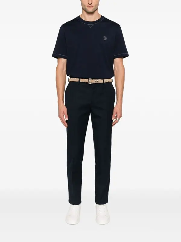 Brunello Cucinelli Logo Cotton T-shirt