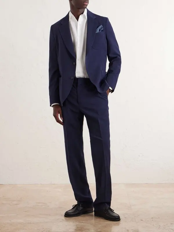 Paul Smith Wool-blend Seersucker Blazer